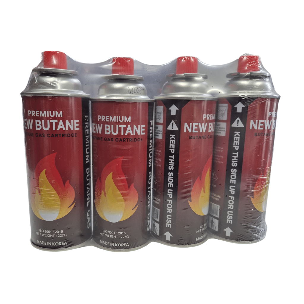 Butane Gas 4 Pack | Portable Gas Canisters for Grill & Hotpot ...